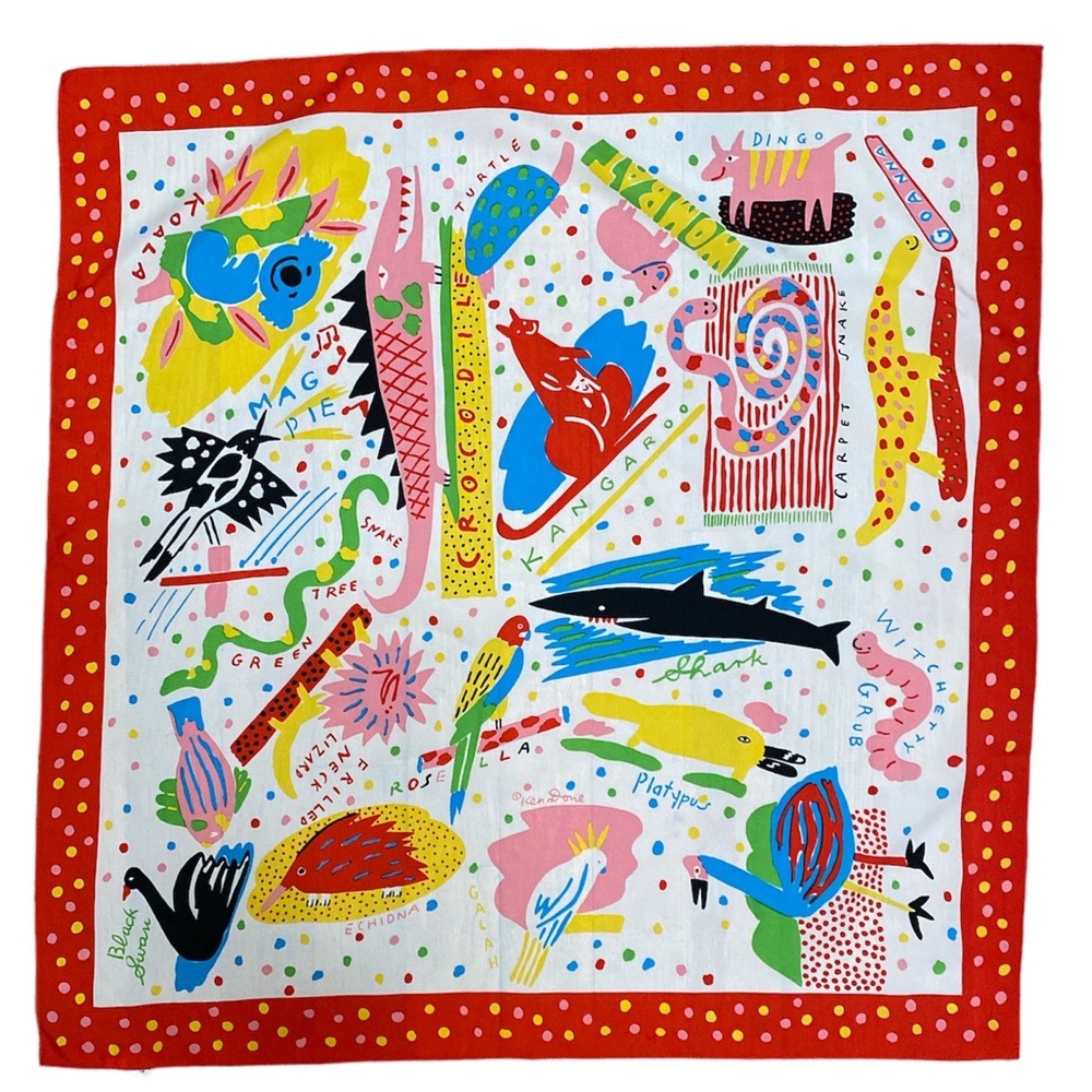 Vintage Ken Done Primary Color Animals Of Australia - Gem